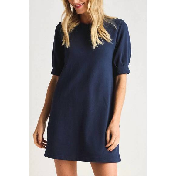 Z Supply | Dresses | New Z Supply Gigi Terry Mini Dress In Captain Navy ...